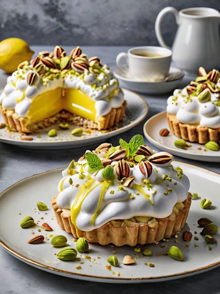 Luscious Lemon Bliss Tangy Lemon Curd Crunchy Almond Crust And