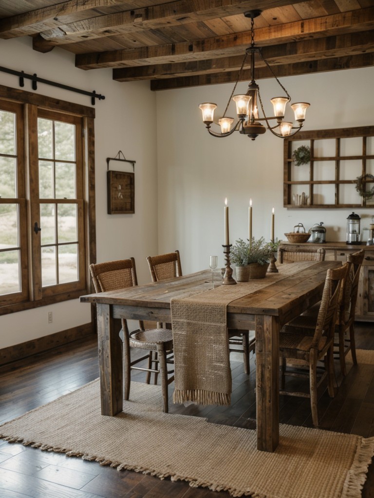 Rustic meets Contemporary: Farmhouse Chic Dining Room Ideas | aulivin.com